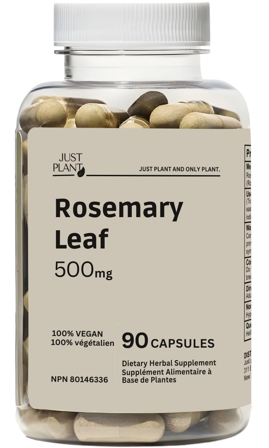 organic rosemary leaf capsules