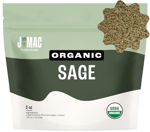 organic rubbed sage culinary herb