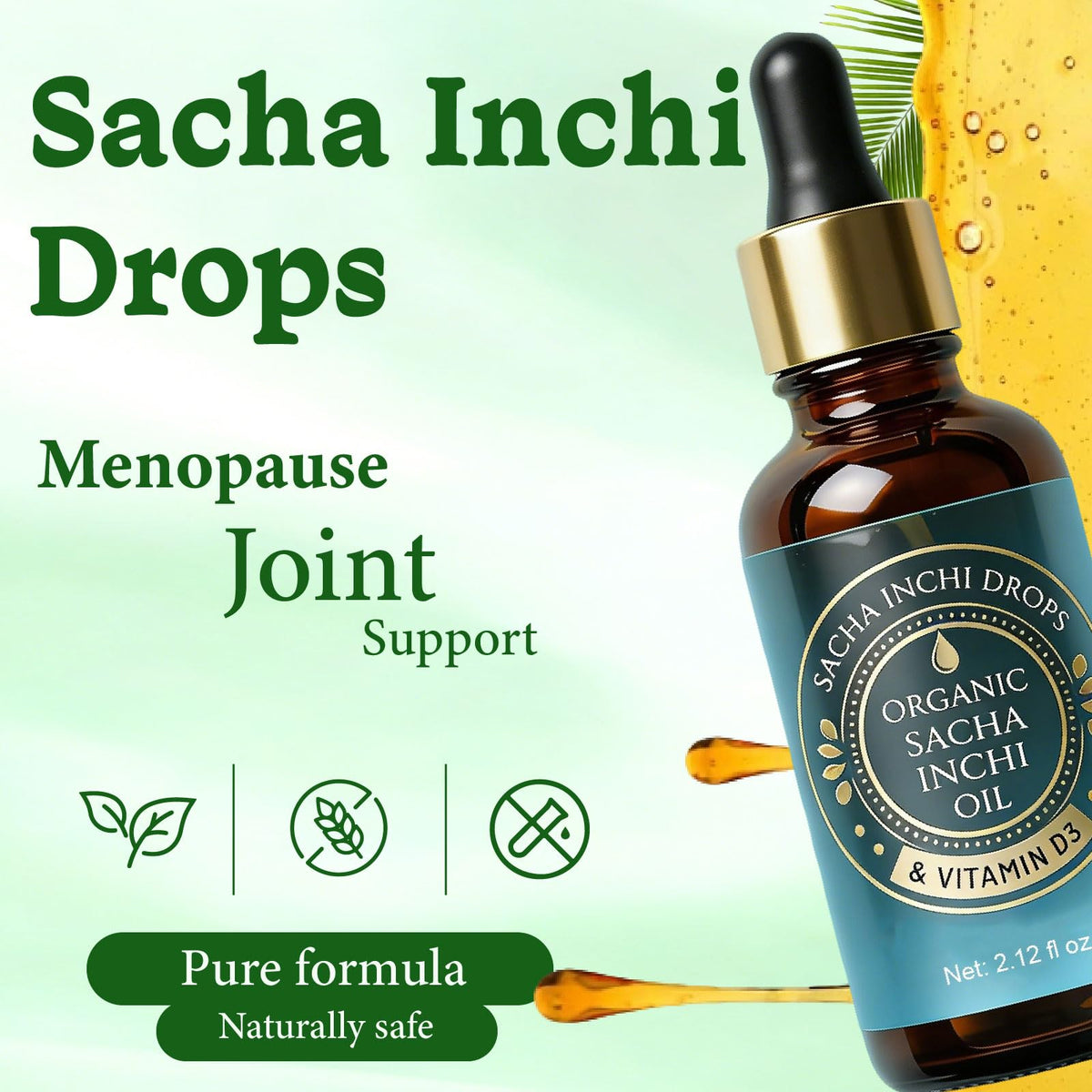 Organic Sacha Inchi oil for cooking