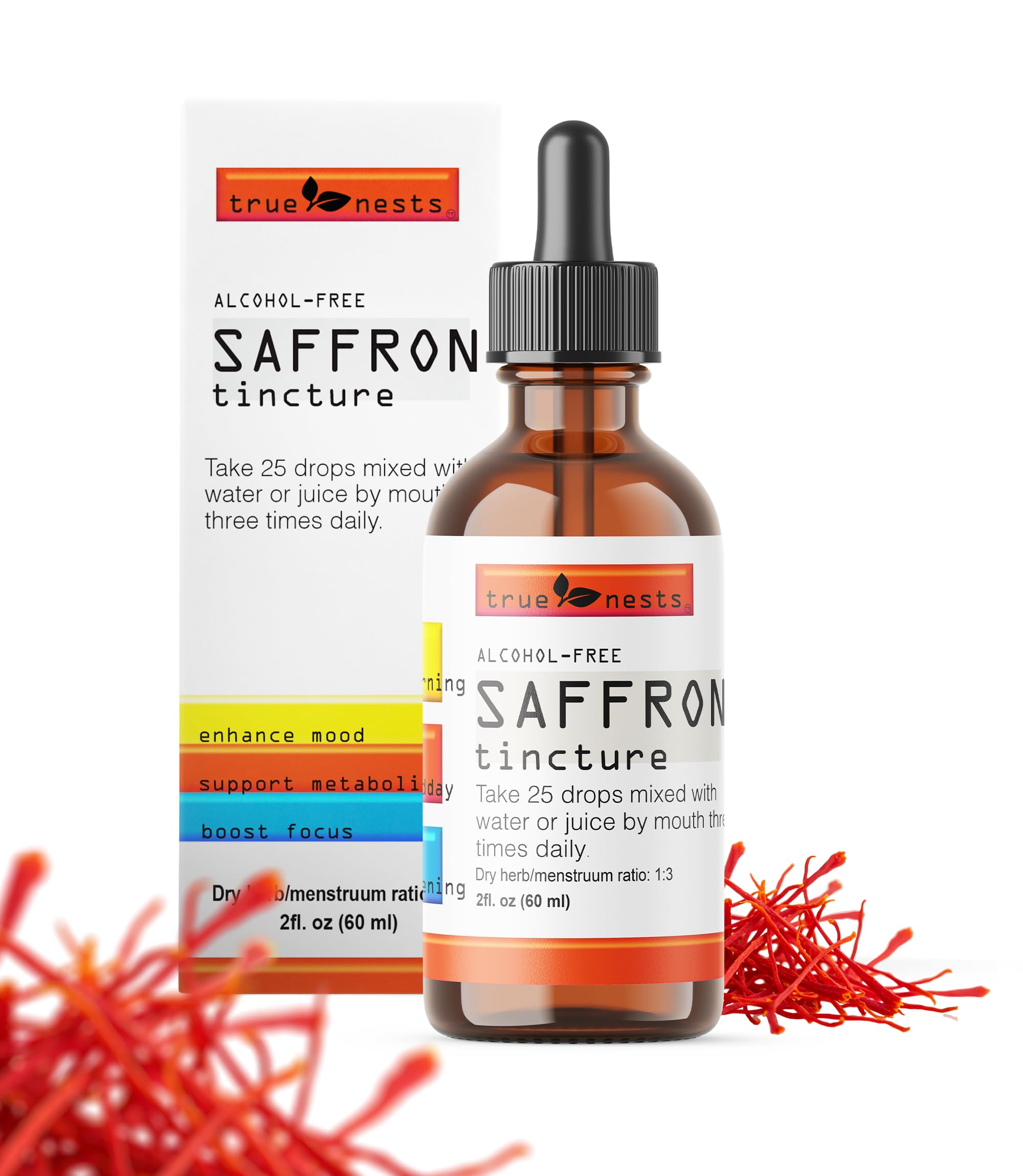 organic saffron tincture drops