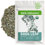 organic sage leaves herbal tea