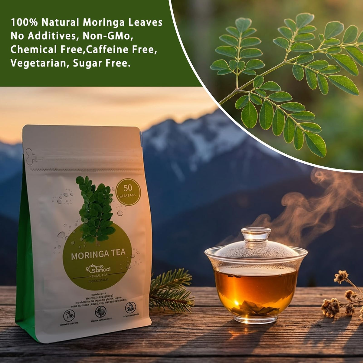 organic Samcci Moringa Tea bags