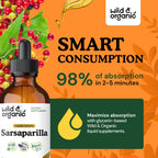 Organic sarsaparilla root cleanse solution