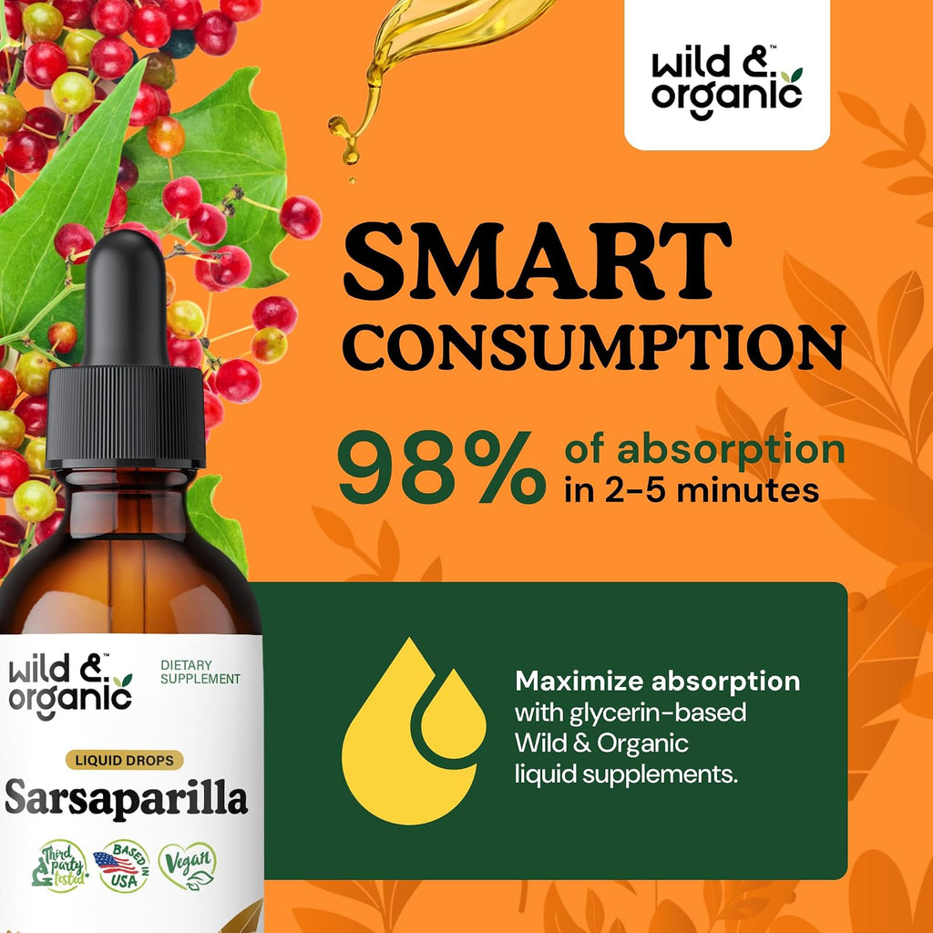 organic sarsaparilla root drops for detox