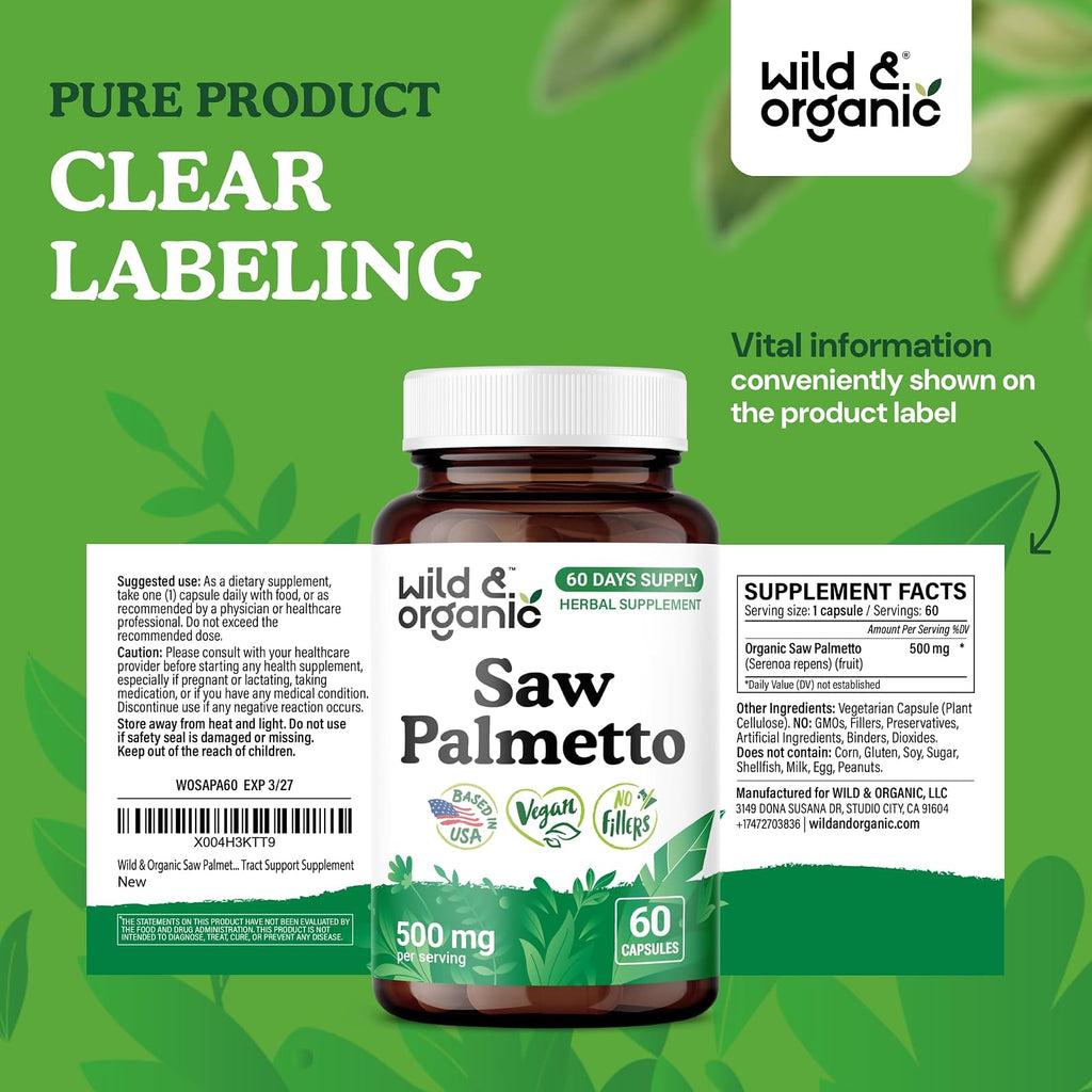 organic saw palmetto for prostate support