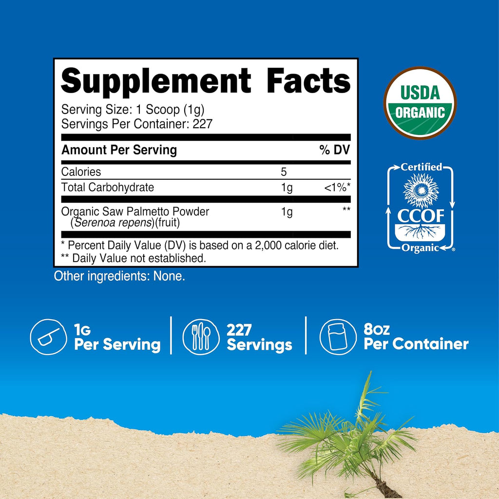 organic saw palmetto powder for wellness