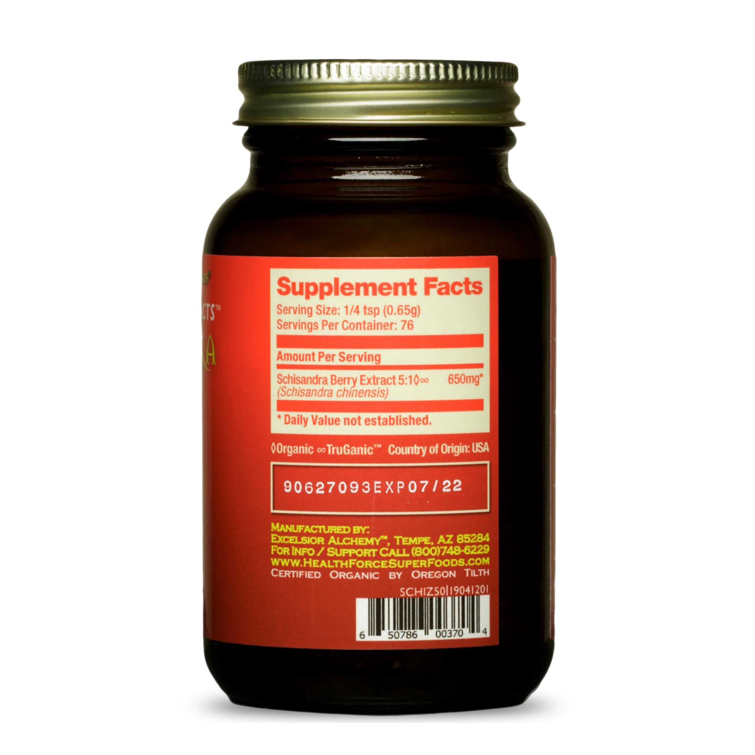 organic Schisandra powder for wellness