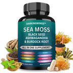 organic sea moss black seed oil capsules