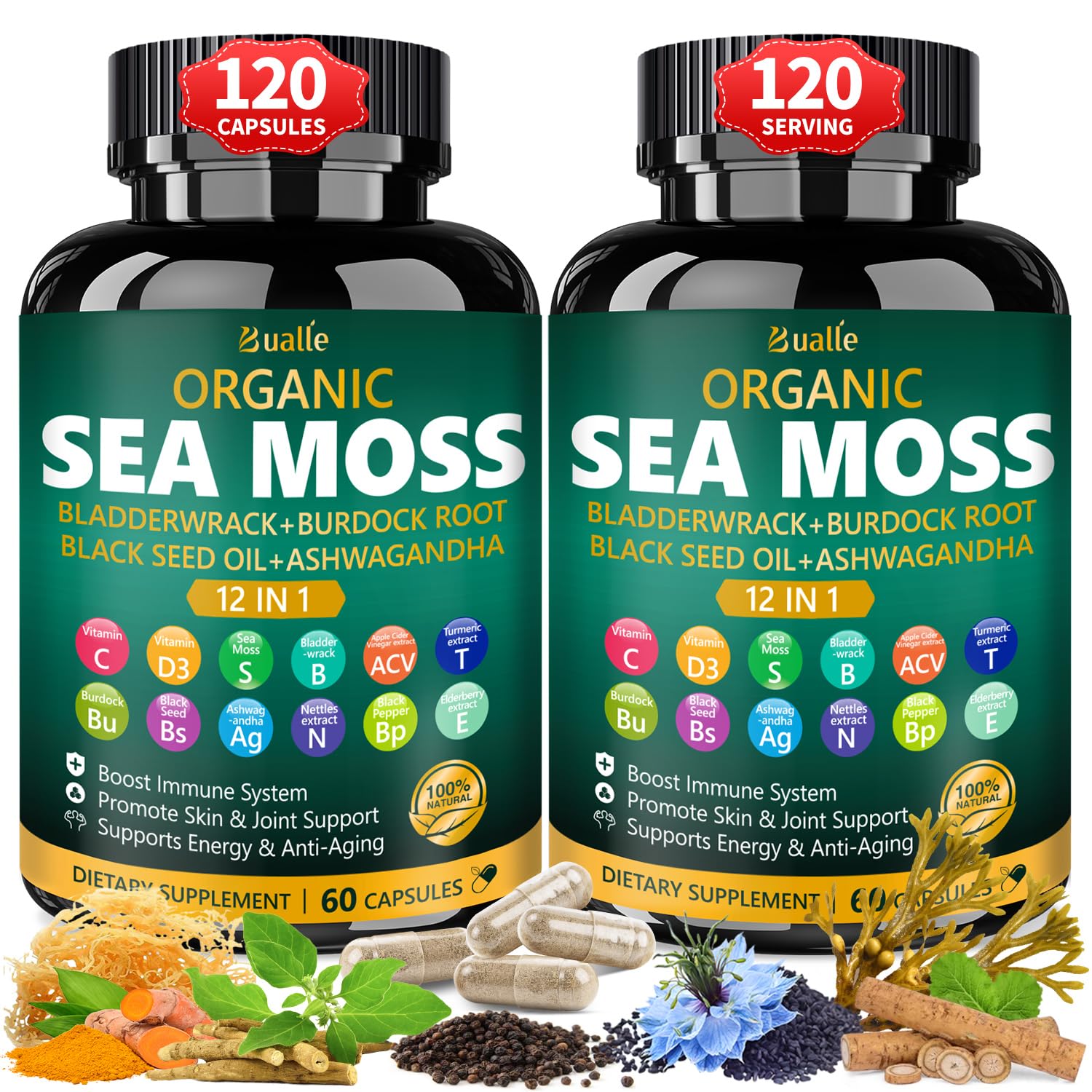 organic sea moss capsules for immunity