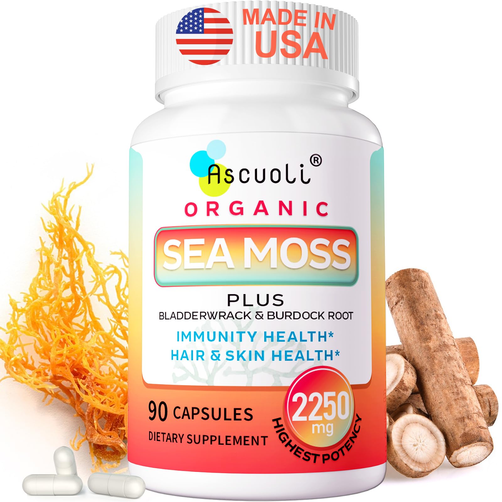 organic sea moss capsules for wellness