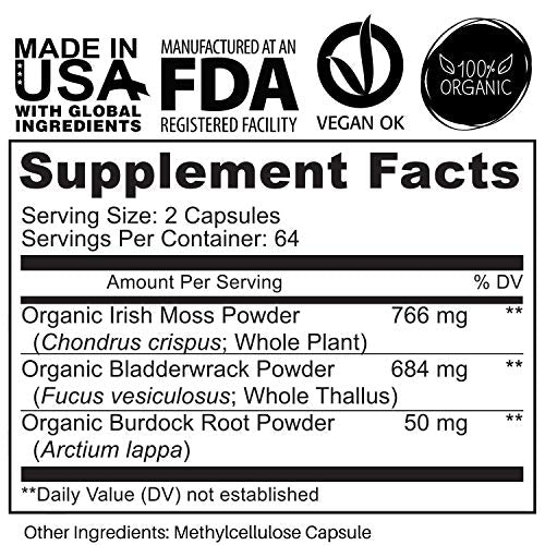 organic sea moss complex capsules