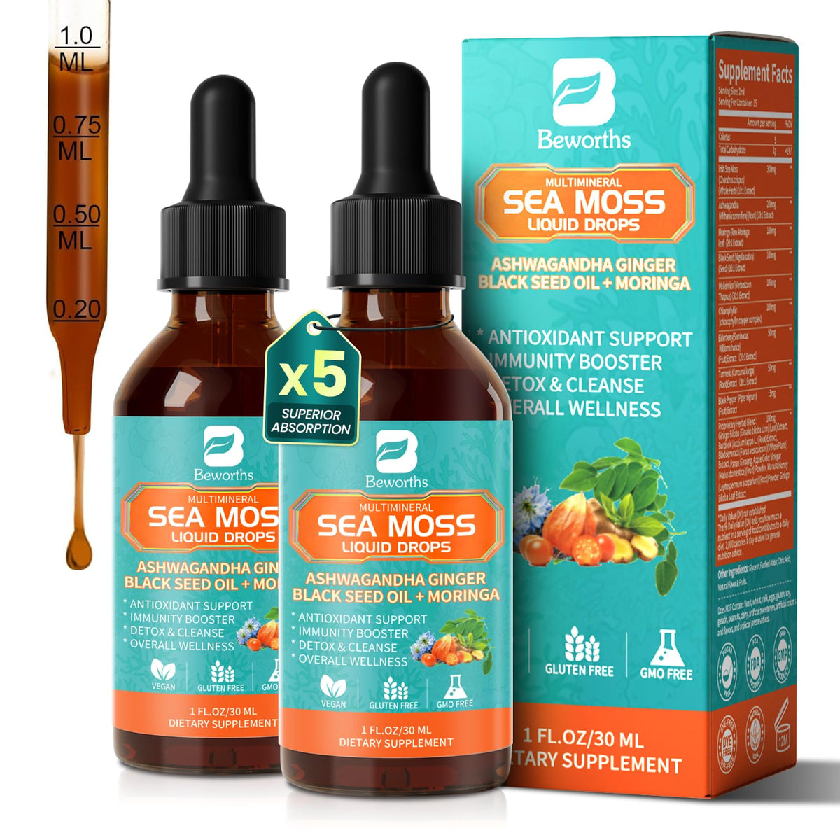 organic sea moss drops for wellness