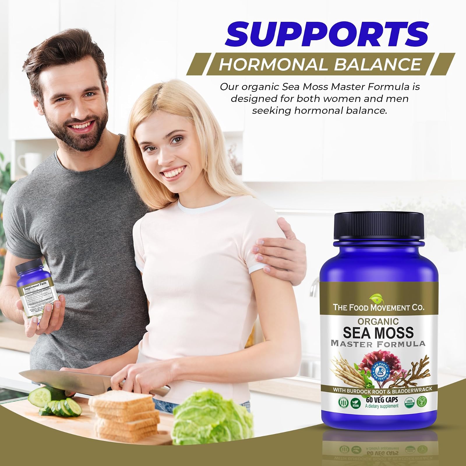 Organic sea moss for energy
