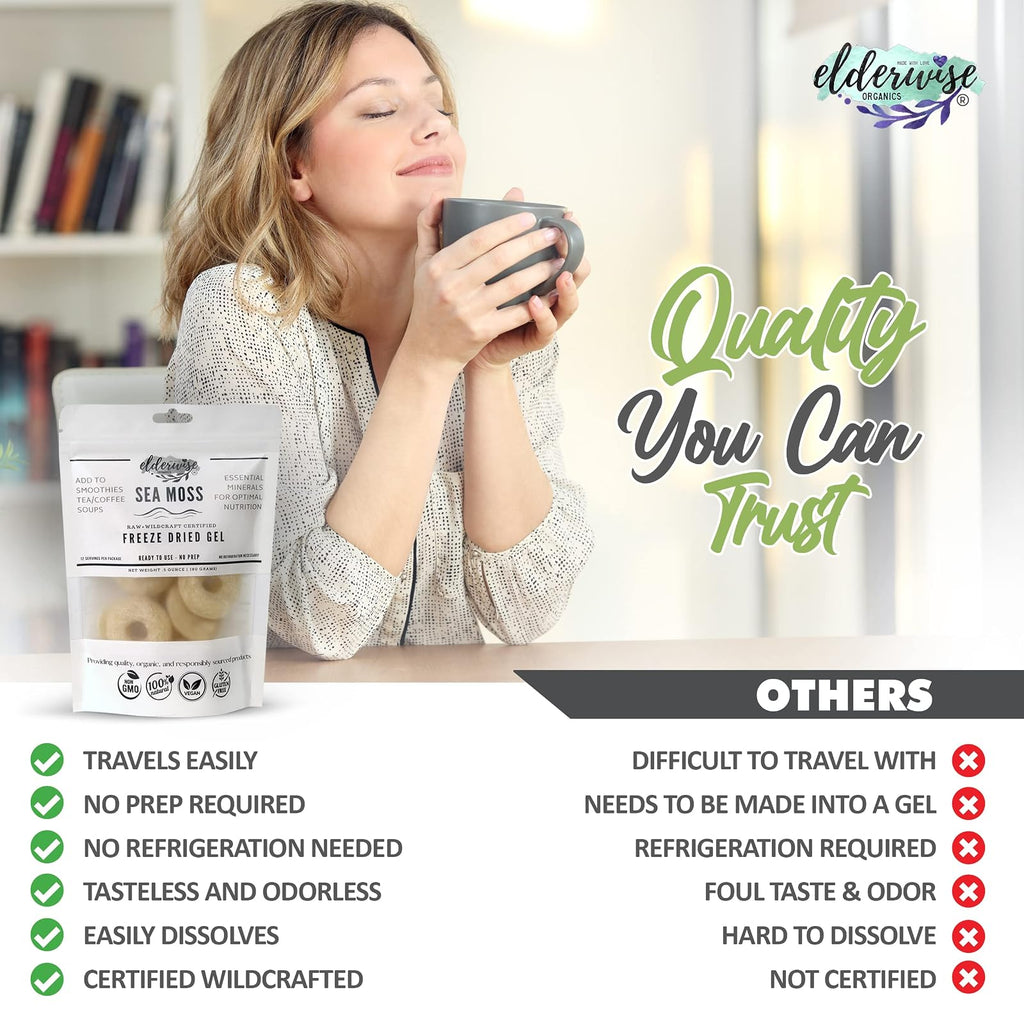 Organic sea moss gel for health