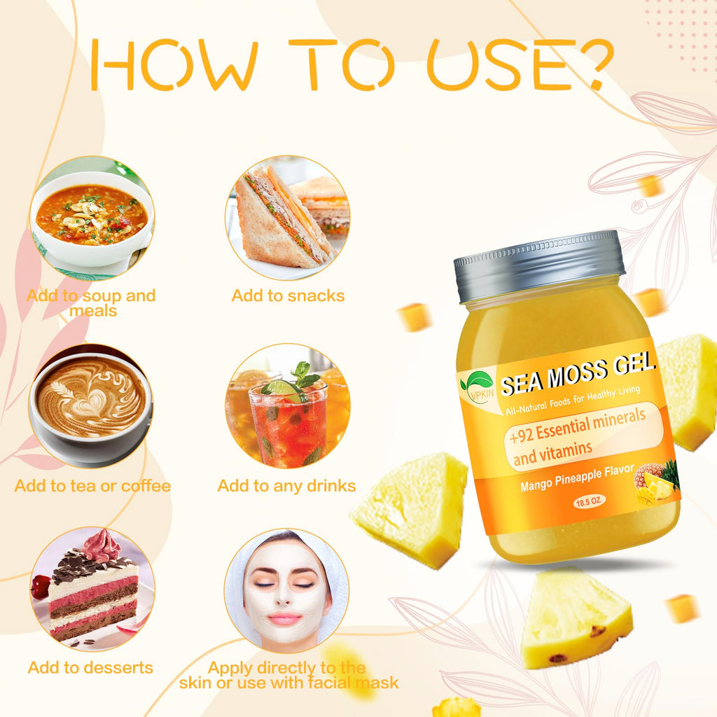 Organic sea moss gel for wellness