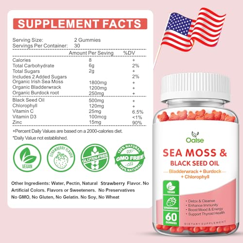 Organic sea moss gummies for vitality