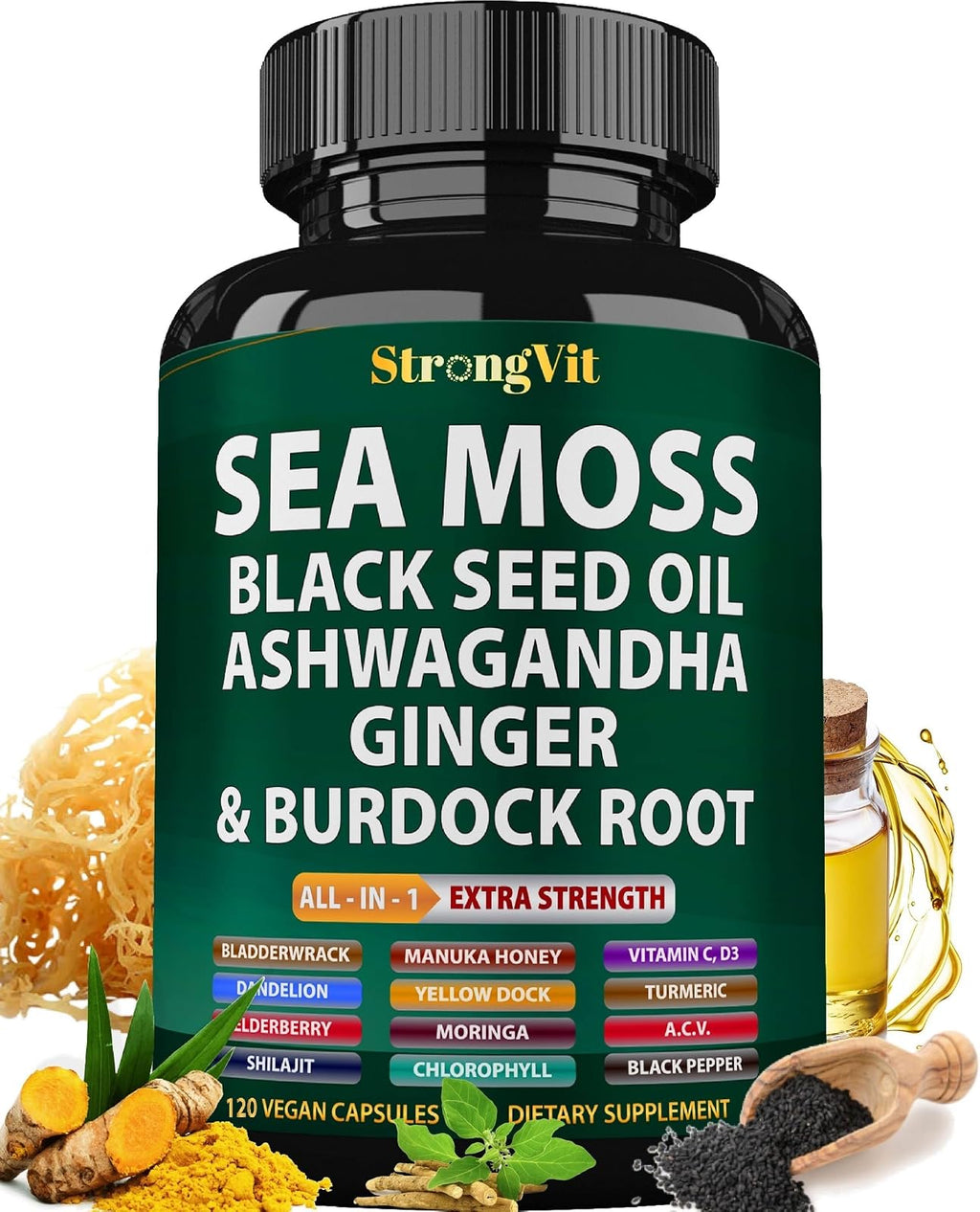 Organic sea moss multivitamins for wellness
