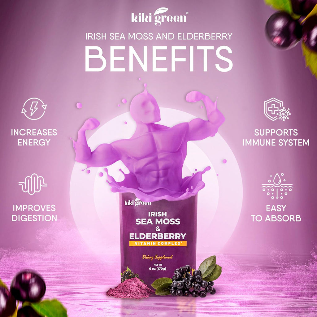 organic sea moss with elderberry