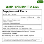 organic senna leaf herbal infusion