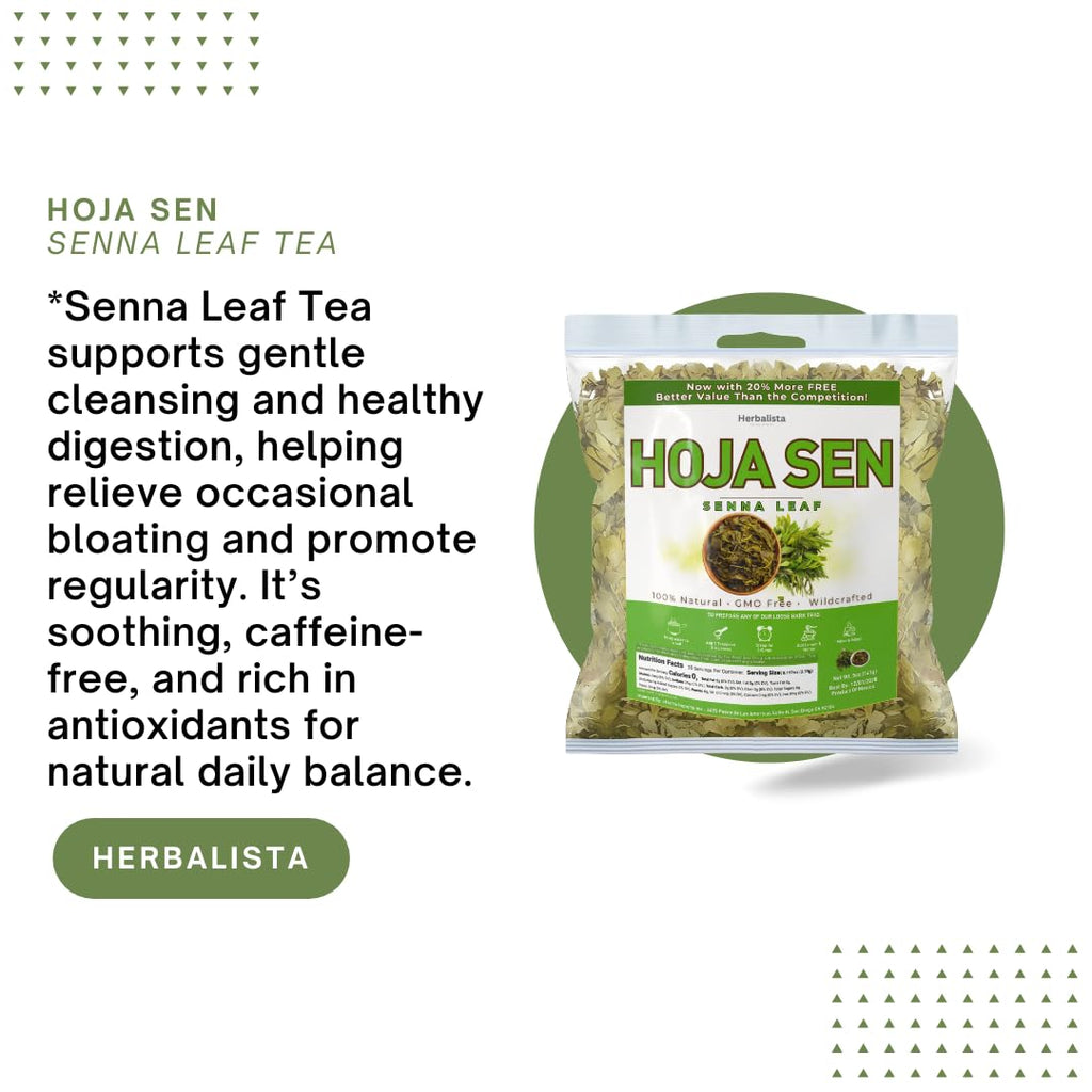 Organic senna leaf tea for digestion