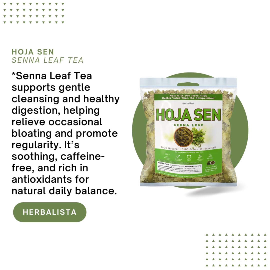 Organic senna leaf tea for digestion