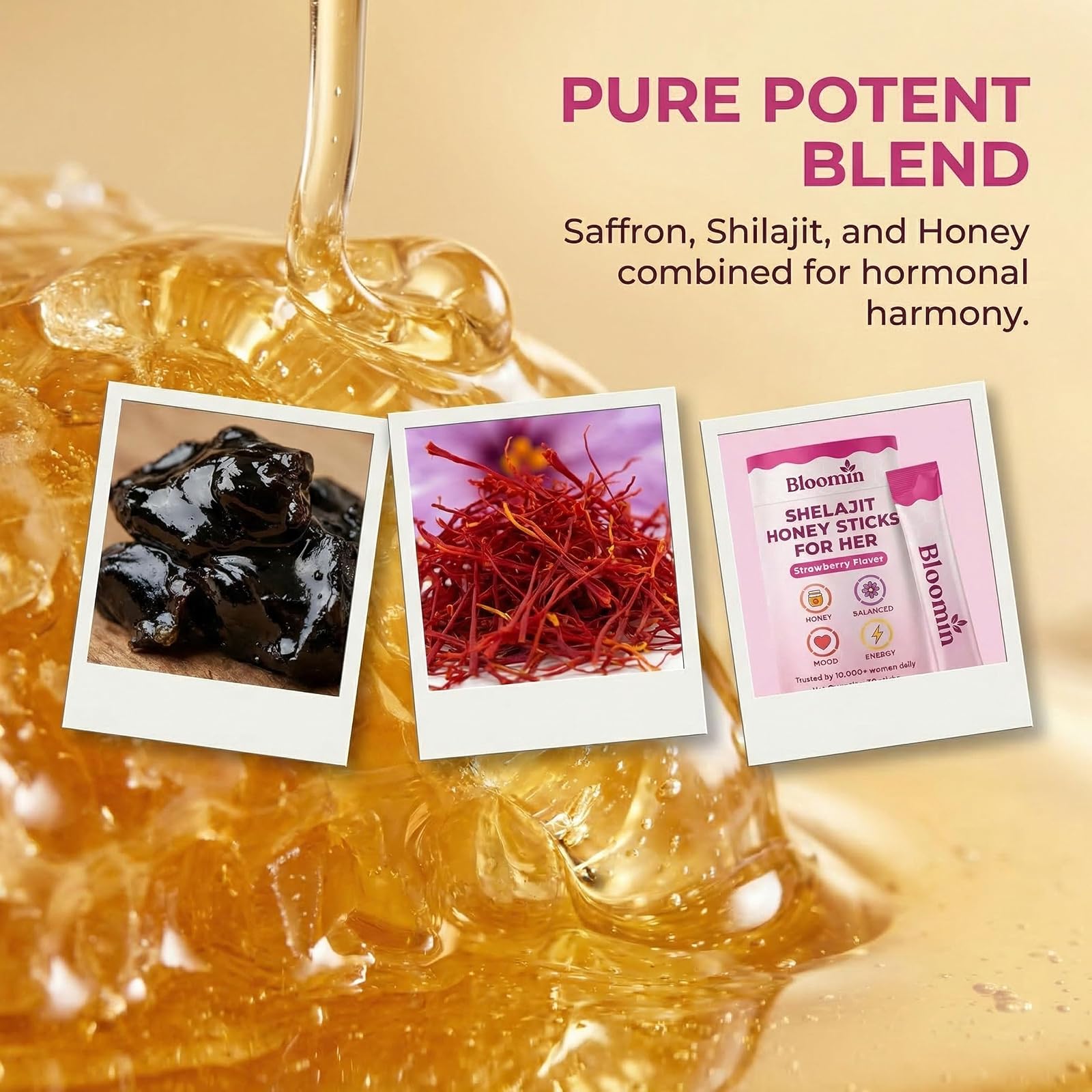 Organic Shatavari and saffron blend