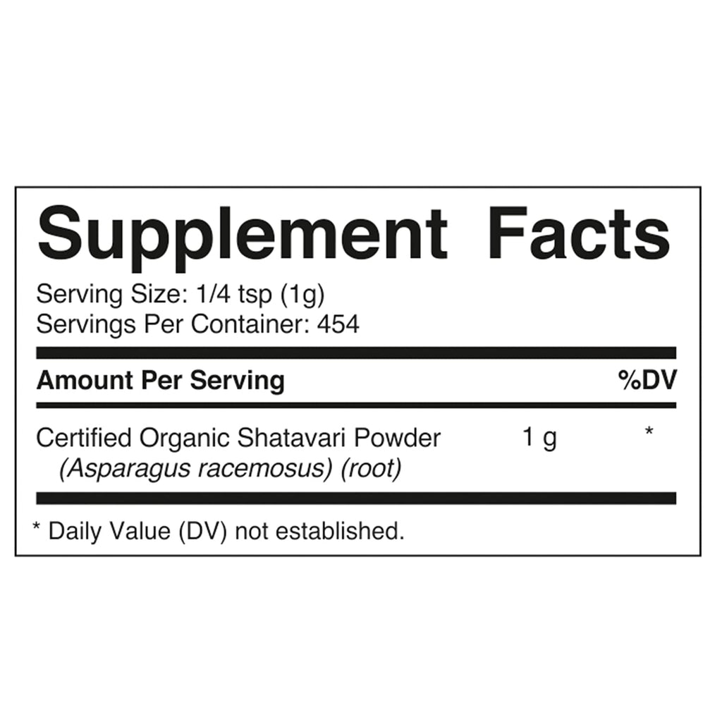 Organic Shatavari herbal supplement