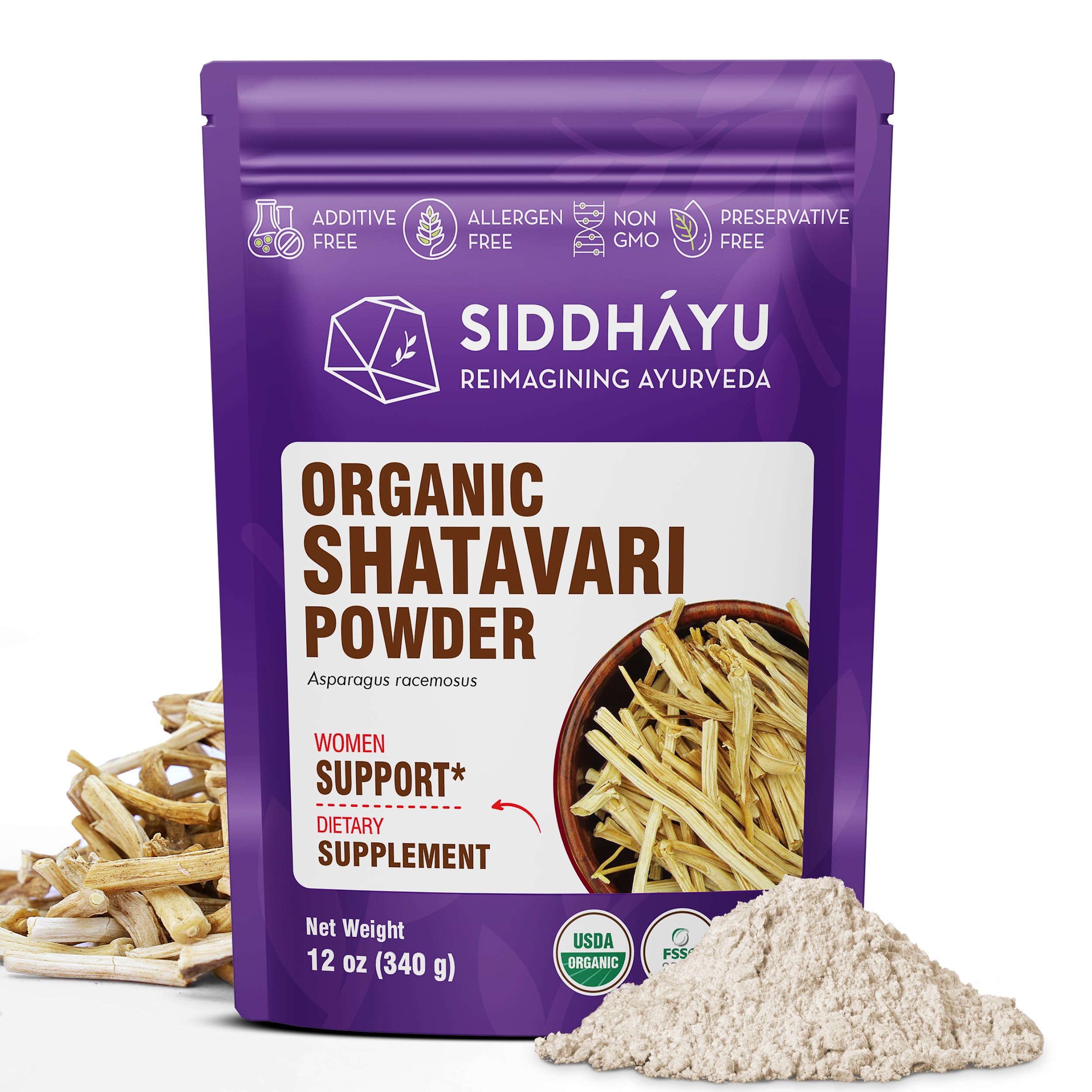 Organic shatavari powder for wellness
