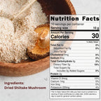 Organic shiitake mushroom powder for cooking