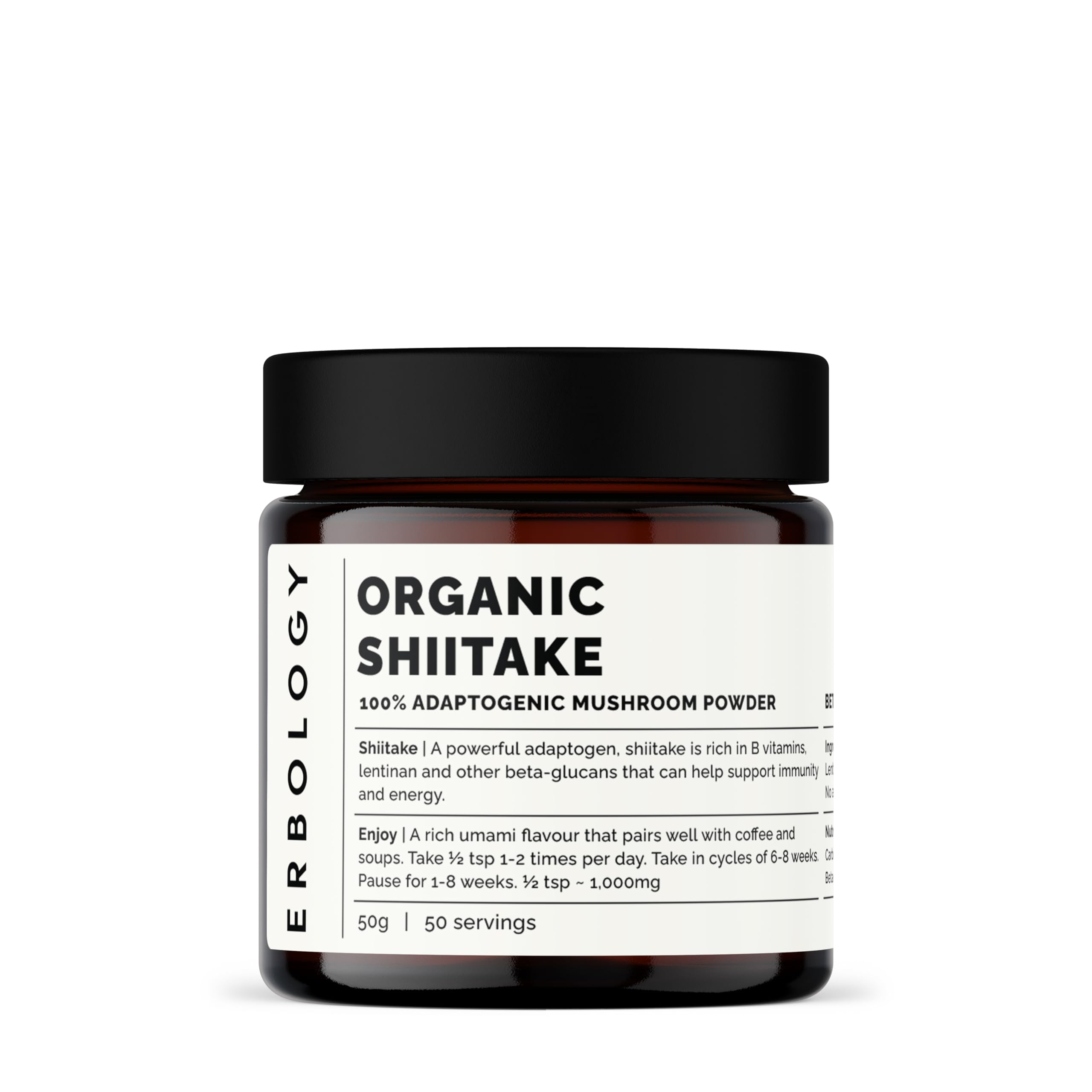 organic shiitake mushroom powder for immunity