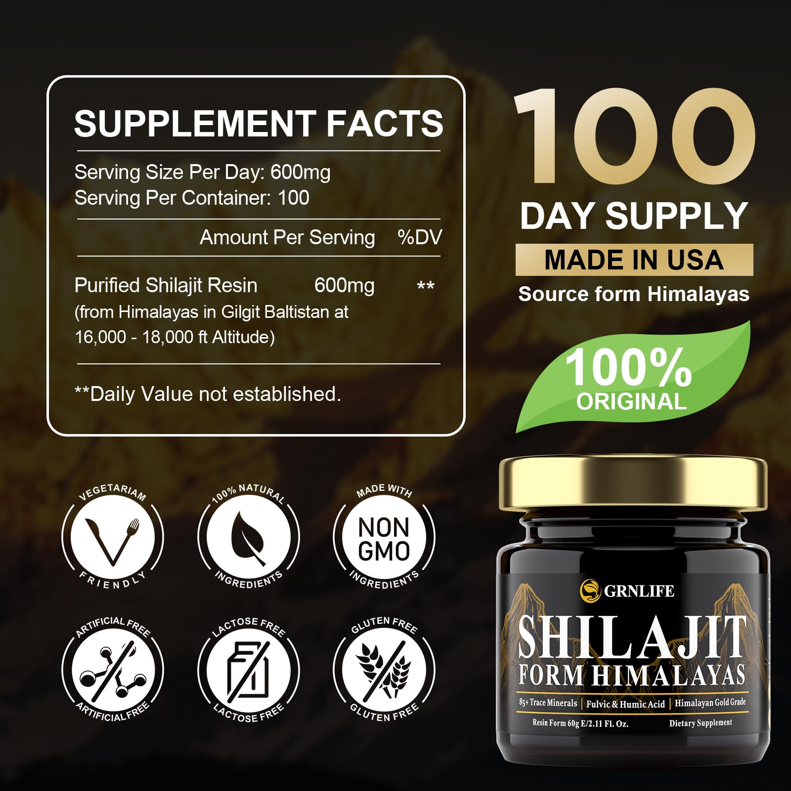 organic shilajit for immune support