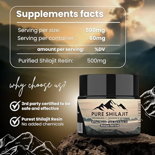 organic shilajit for men and women