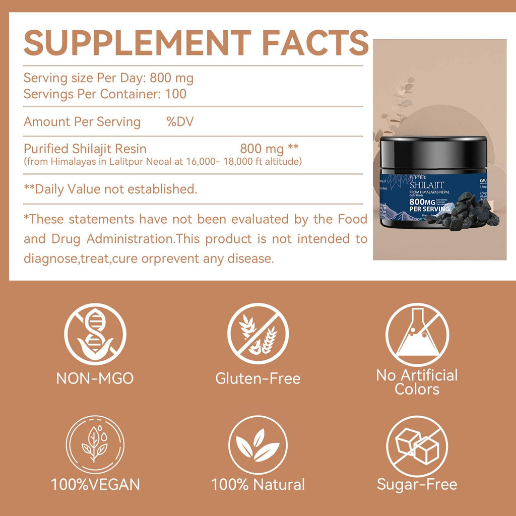 organic shilajit for men and women