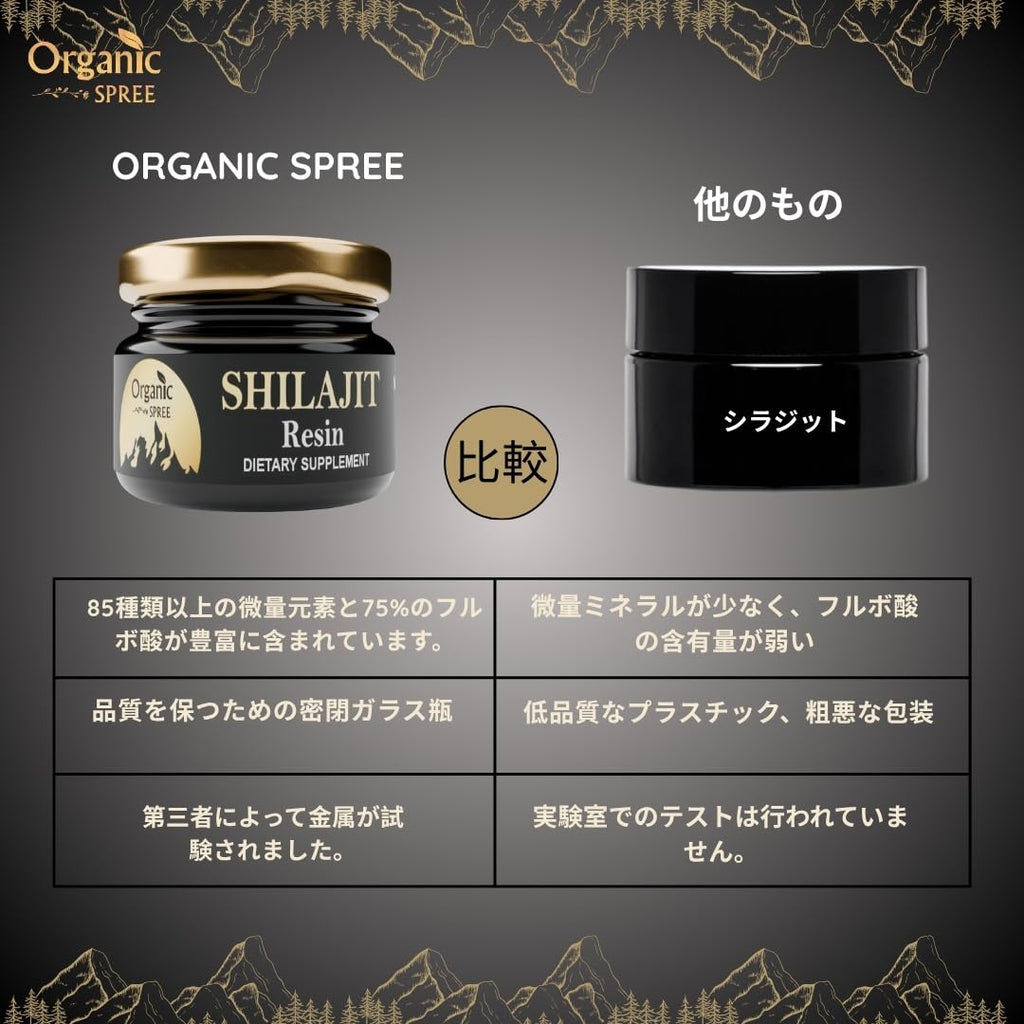 organic shilajit for stress relief