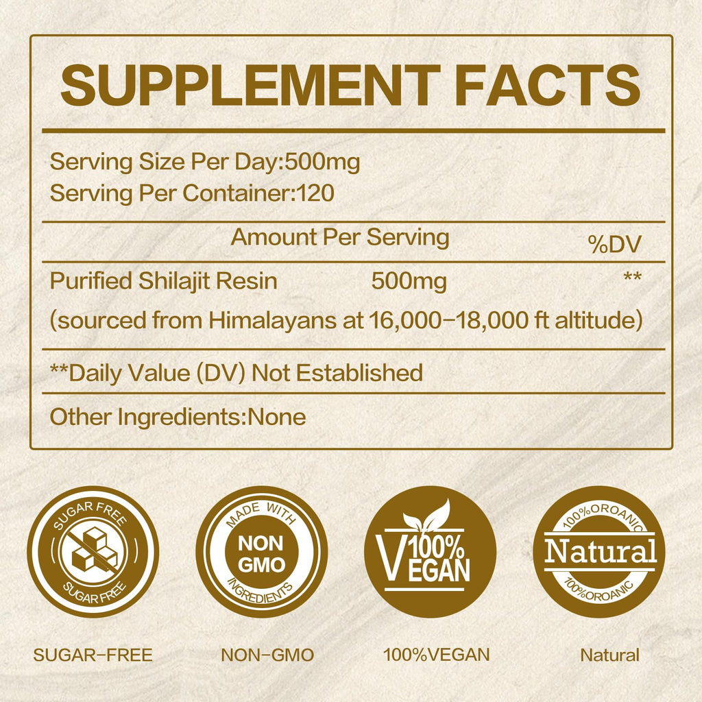Organic Shilajit for vitality