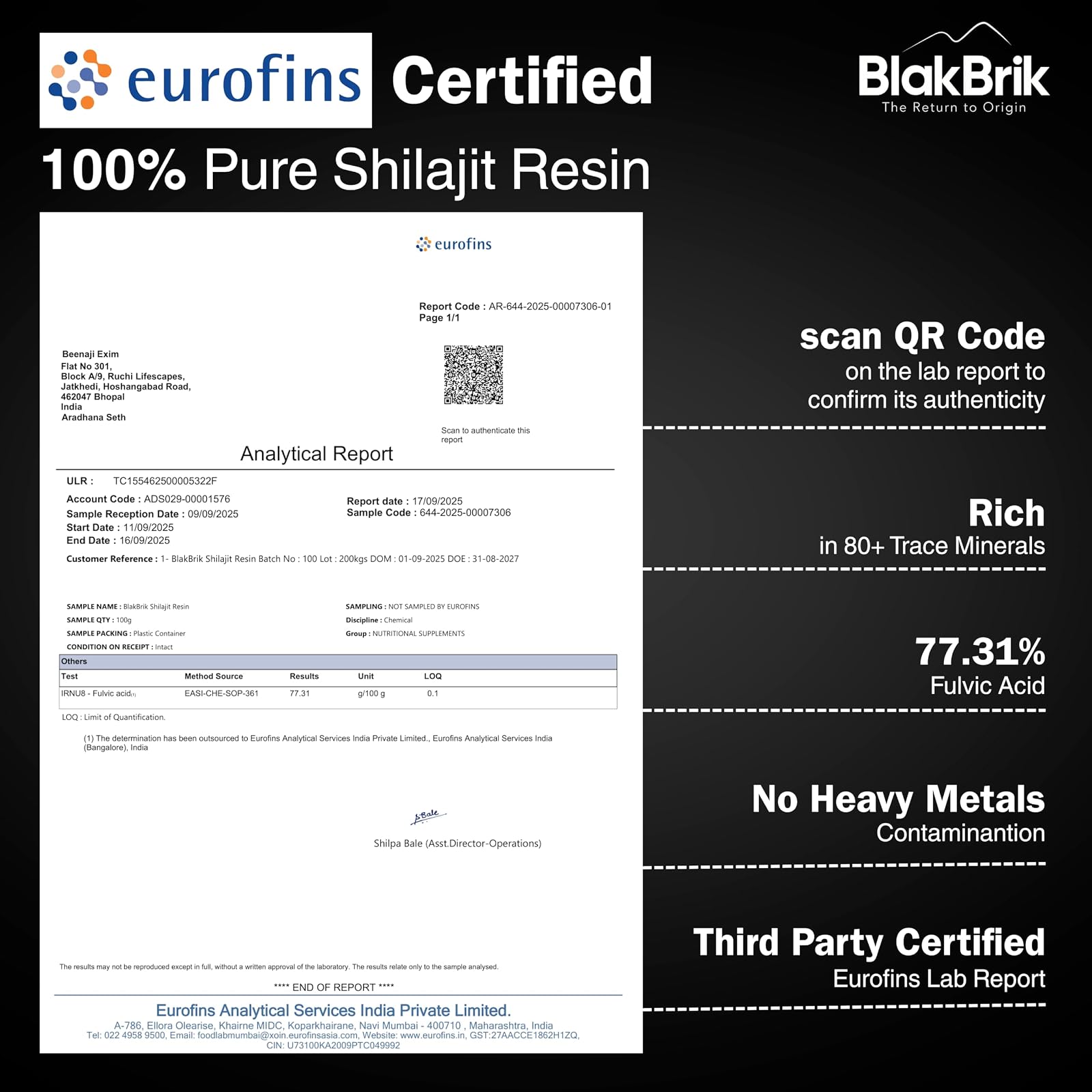 Organic Shilajit for wellness