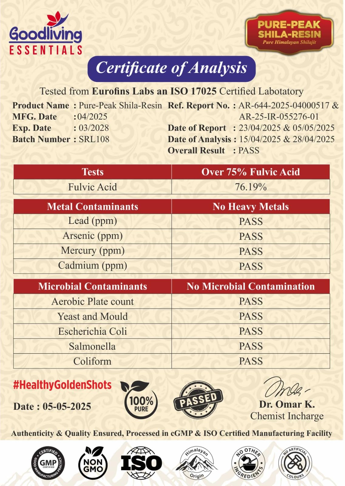 Organic Shilajit for wellness