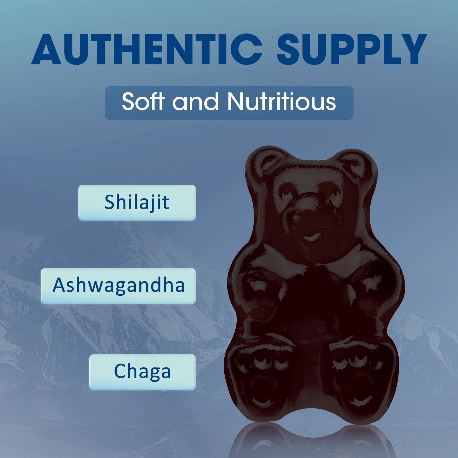 Organic shilajit gummies for daily vitality