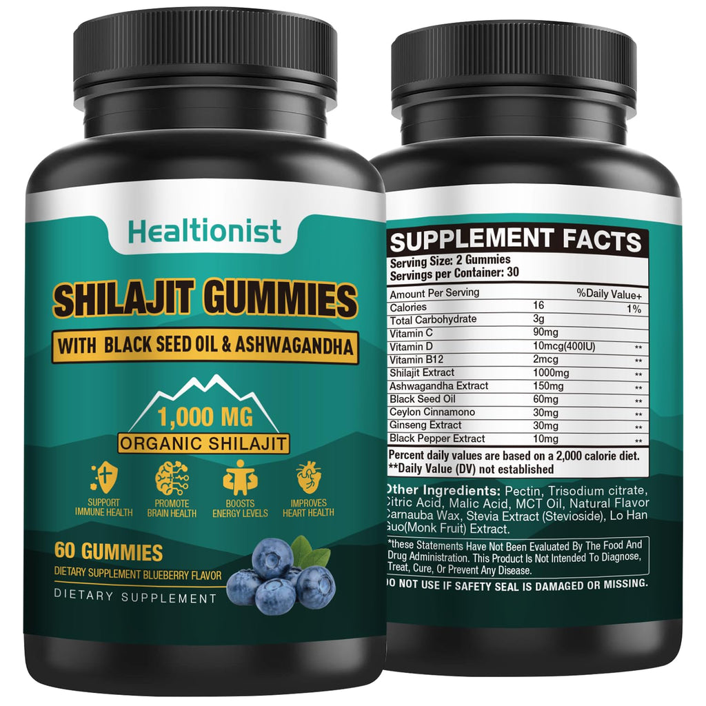 organic shilajit gummies for energy