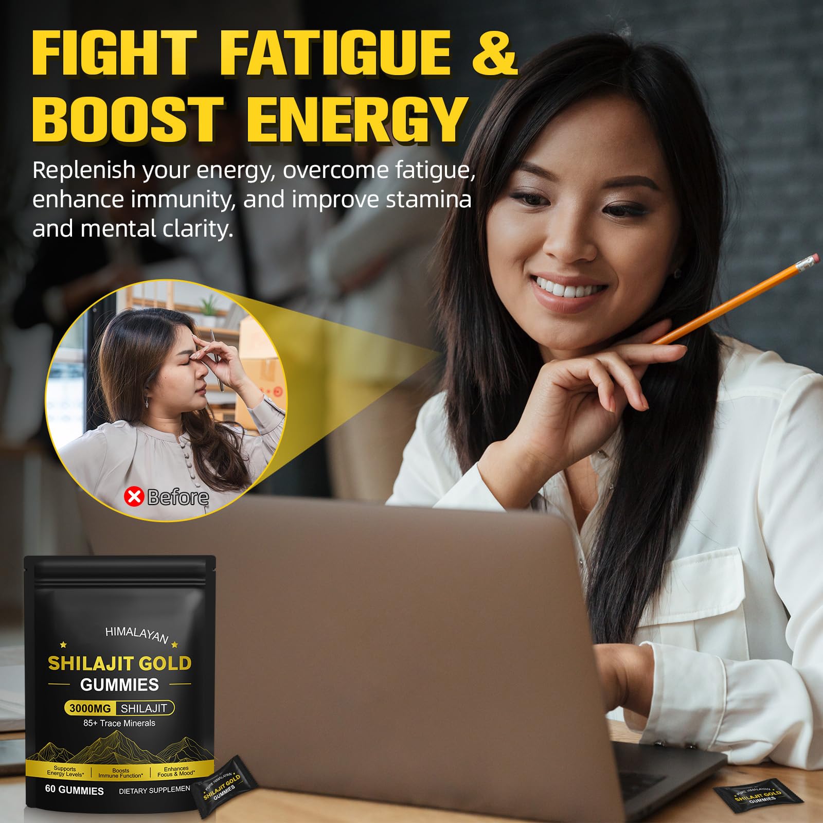 organic shilajit gummies for natural strength