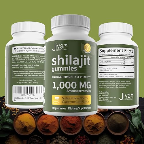 Organic shilajit gummies for overall health