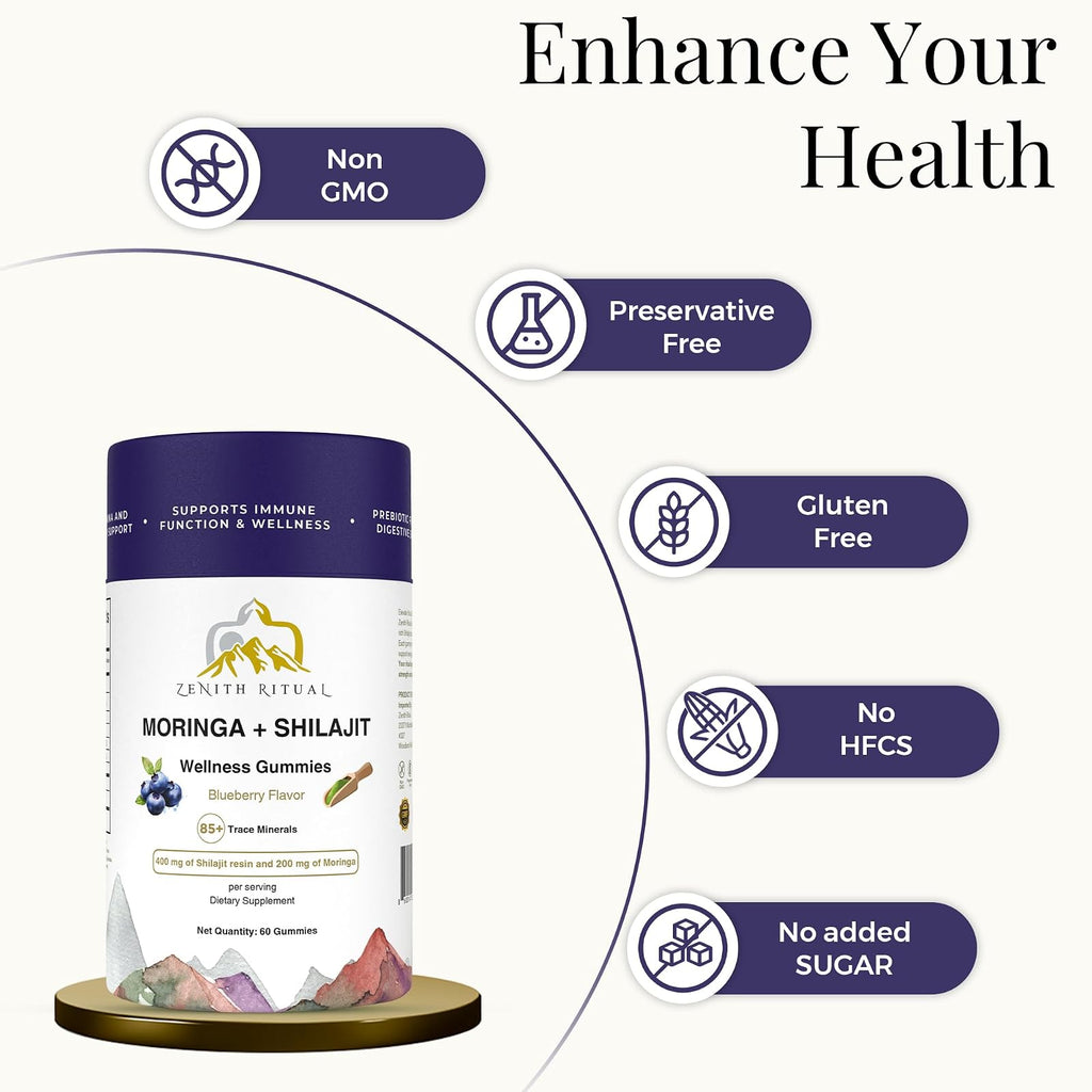 Organic Shilajit gummies for vitality