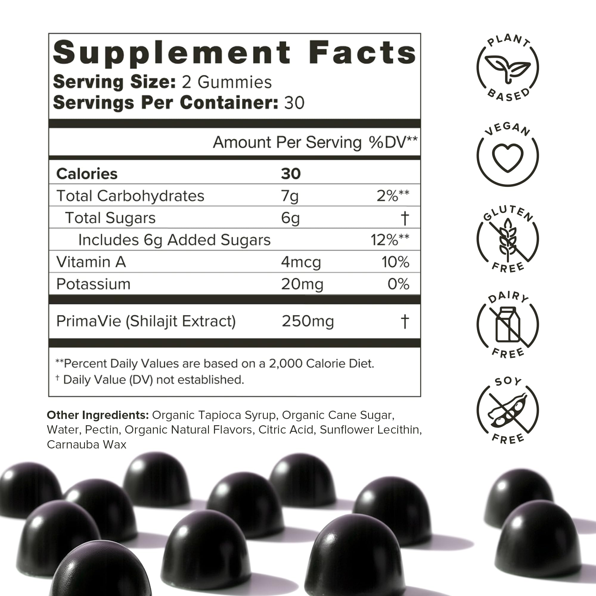 Organic shilajit gummies for wellness