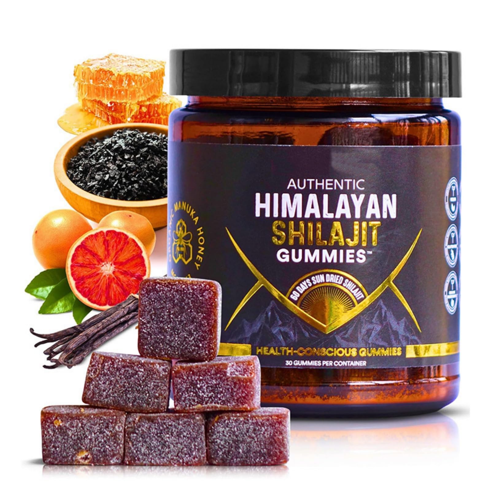 organic shilajit gummies with honey