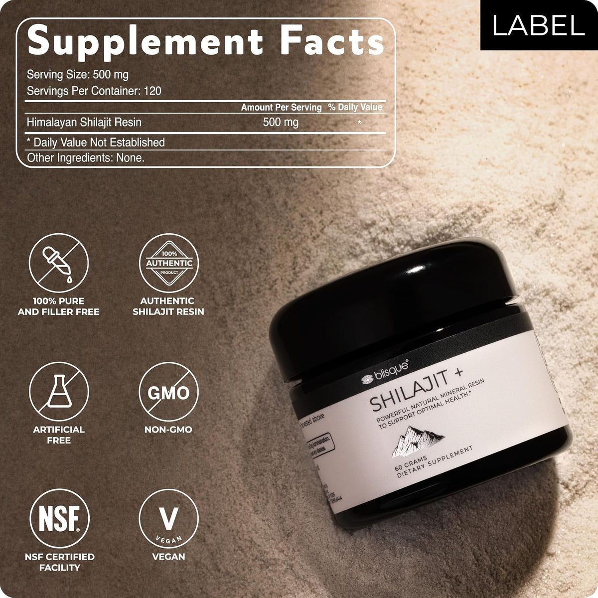 Organic Shilajit resin for detox