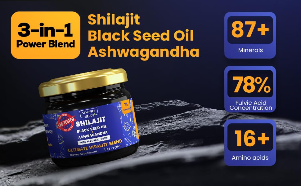 organic shilajit resin for energy