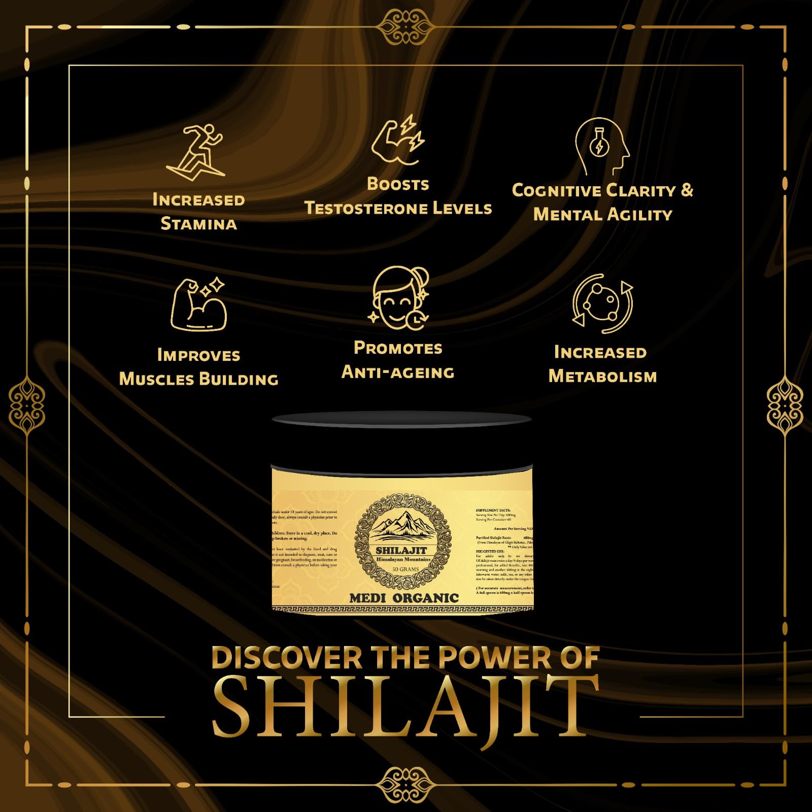 Organic shilajit resin for wellness