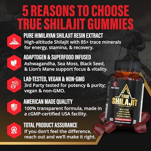 Organic shilajit resin supplement for wellness