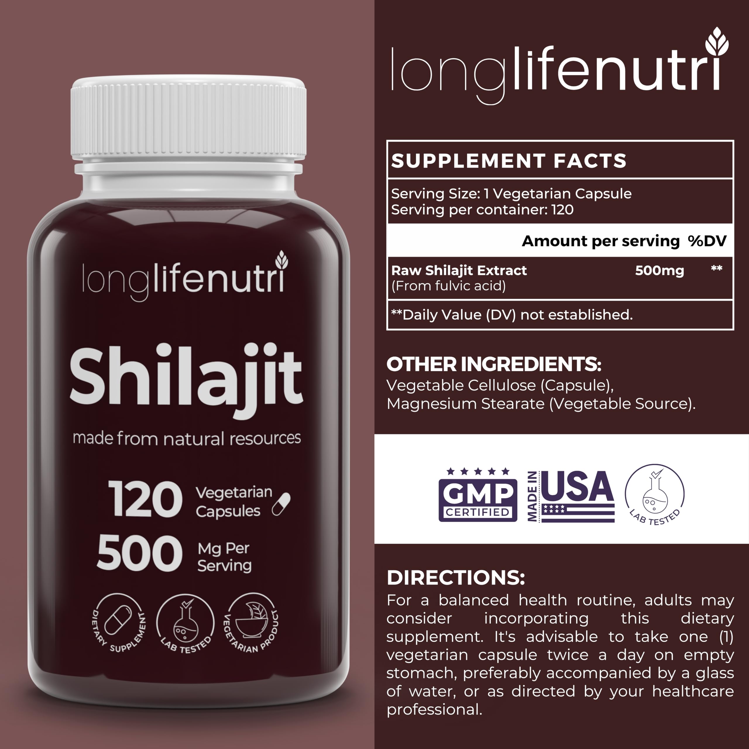 organic Shilajit supplement for energy