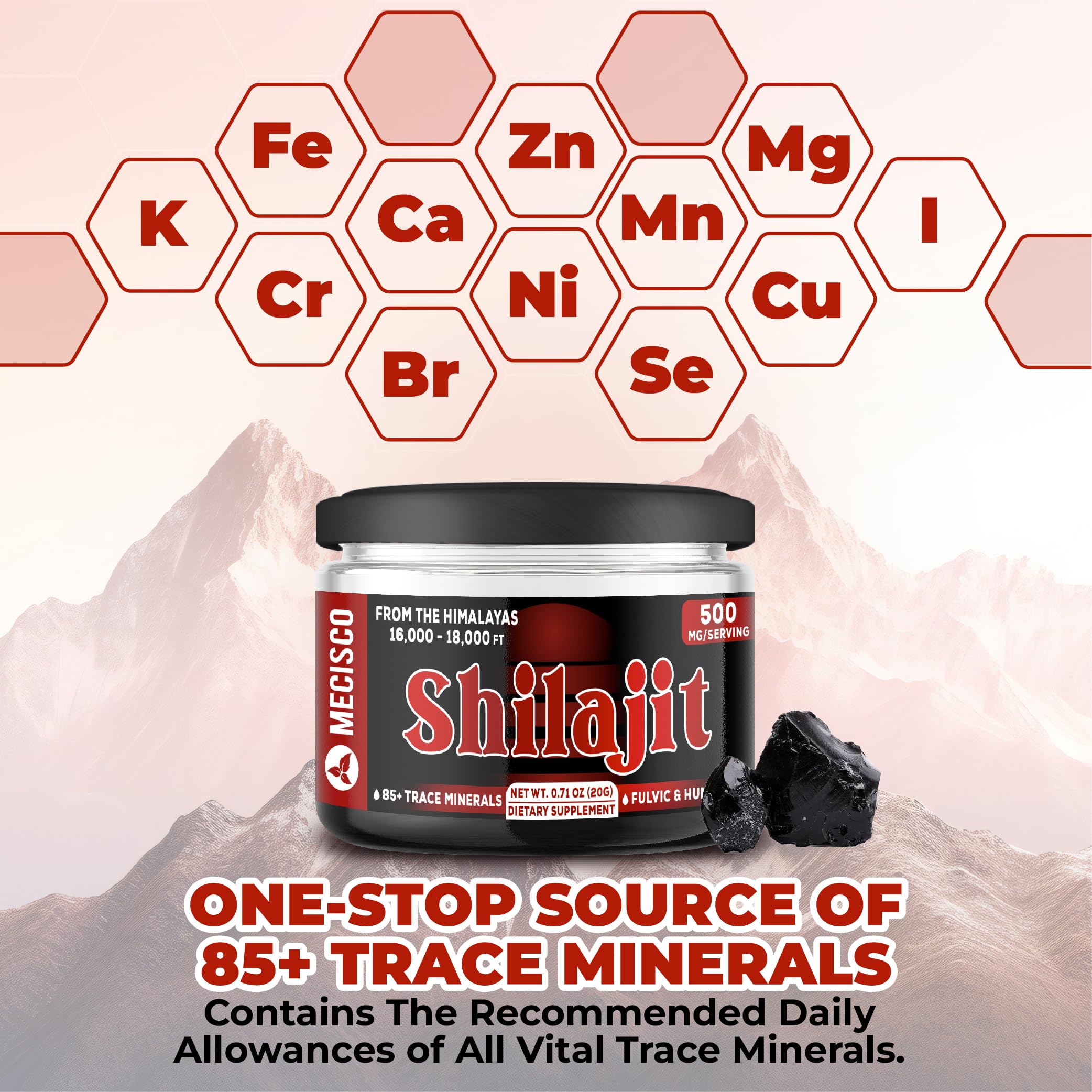organic Shilajit with fulvic acid